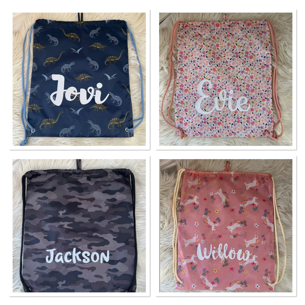 Personalised Drawstring bags – My Peekaboo Personalised